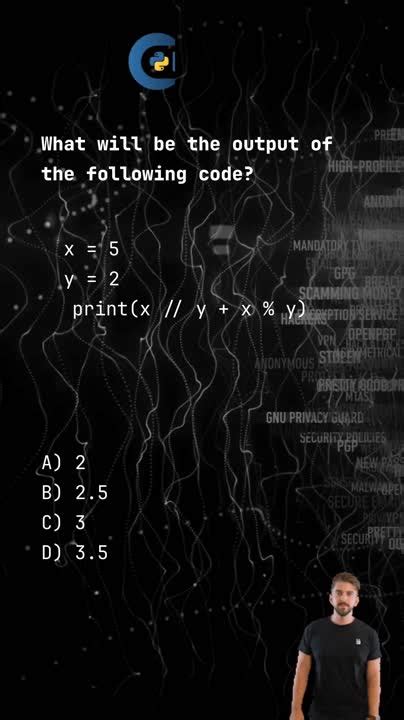 Python Coding Programming Operators Modulo Floordivision Quiz