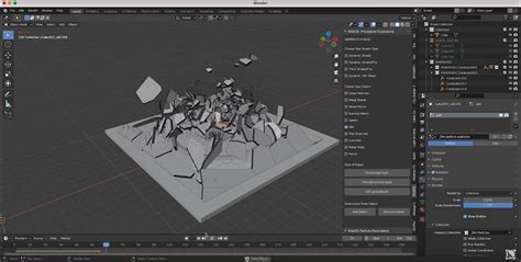rigid body shockwaves in blender full tutorial utilizing khaos add on
