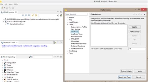 MS SQL Server Mangement Studio 17 Knime Analystics Platform KNIME