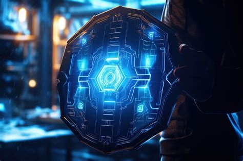 Premium Ai Image A Shield Emblem With Layers Of Protection Generative Ai