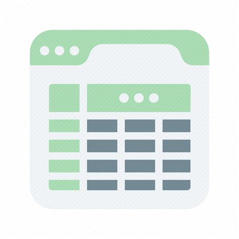 document data sheet spreadsheet table icon download on iconfinder