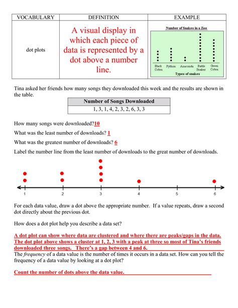 Unit 12 Lesson 1 2 Statistics Dot Plots Docx Technology And Computing