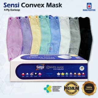 Jual SENSI Convex KF Masker Earloop Ply Warna Indonesia Shopee Indonesia