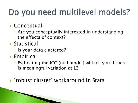 Ppt Multilevel Modeling Powerpoint Presentation Free Download Id