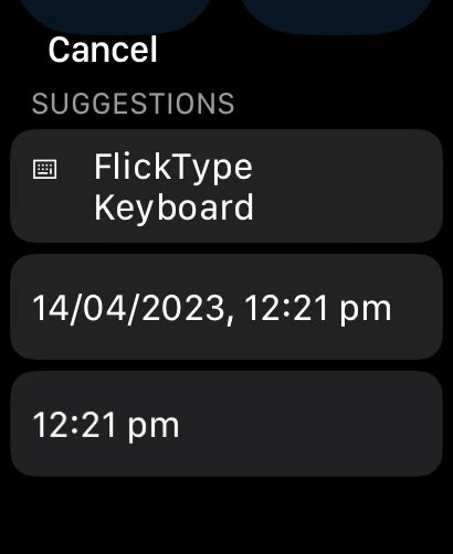 Can I Hide Flicktype Keyboard Suggestion From Apple Watch Drafts Community