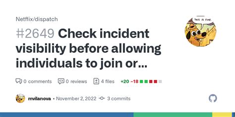 Check Incident Visibility Before Allowing Individuals To Join Or Subscribe To An Incident By