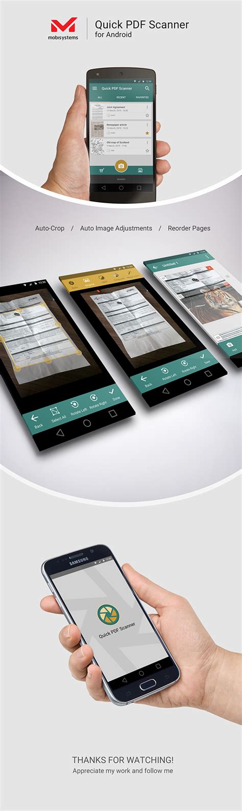 Quick PDF Scanner For Android On Behance