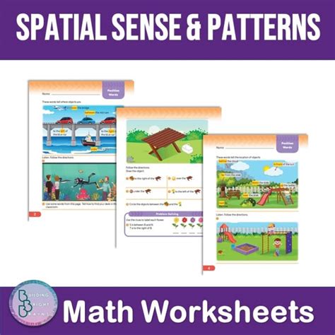 Spatial Sense And Patterns Math Worksheets 2nd Grade Printable Activities