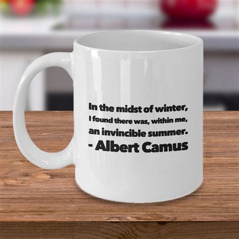 Albert Camus Mug Albert Camus Invincible Summer Quote Albert Camus