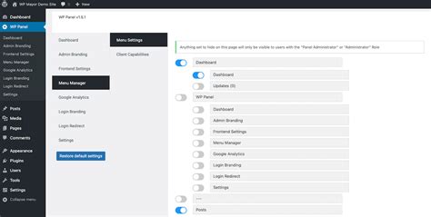 Wp Panel Review Tailoring The Wordpress Dashboard