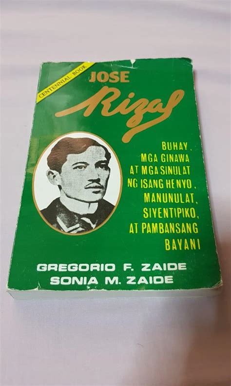 Jose Rizal By Gregorio F Zaide And Sonia F Zaide Hobbies And Toys Books And Magazines Textbooks