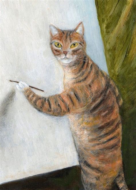 Whimsical Cat Art By Dd Mcinnes
