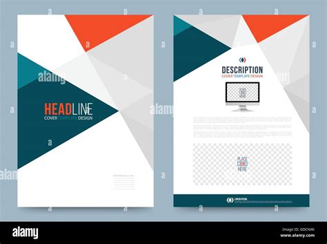 Technology Business Annual Report Brochure Flyer Design Template Vector