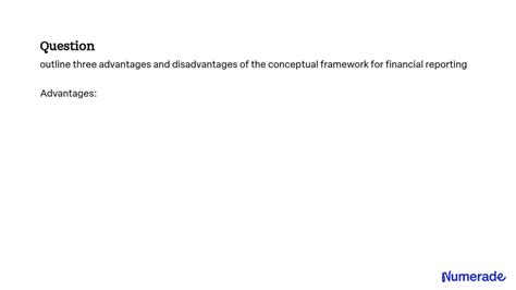 Solved Outline Three Advantages And Disadvantages Of The Conceptual