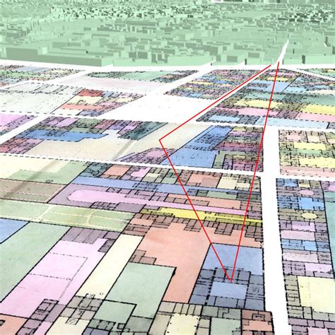 Vasserot Atlas Cadastral Parcels Width Of Streets Buildings With