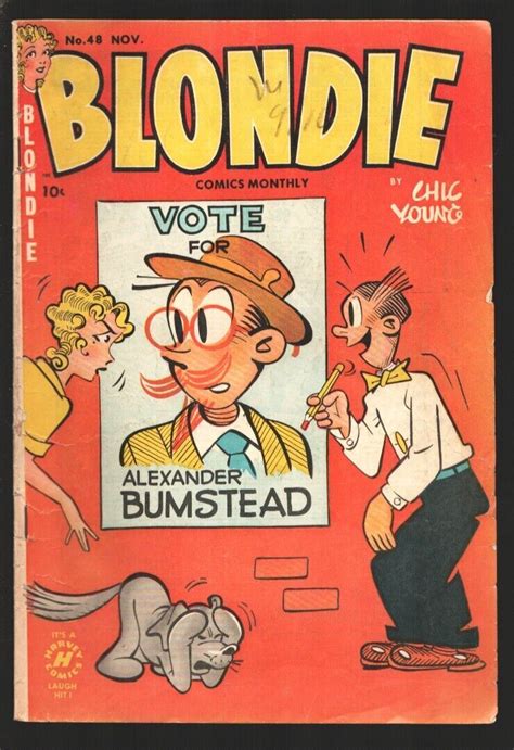 Blondie 48 1952 Harvey Dagwood Appears Chic Youngs Famous Comic Vg