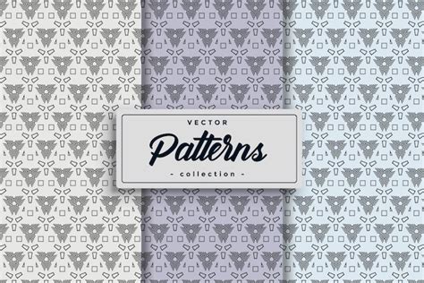 Premium Vector Set Of Geometric Seamless Patterns Patterns And