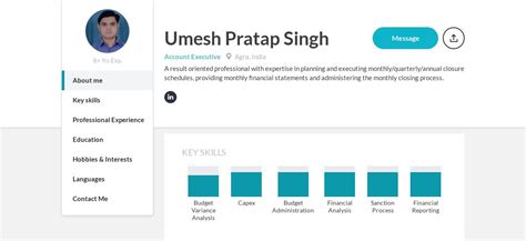 Umesh Pratap Singh Online Resume Craftmycv