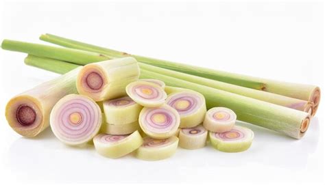 Premium Photo Lemongrass On A White