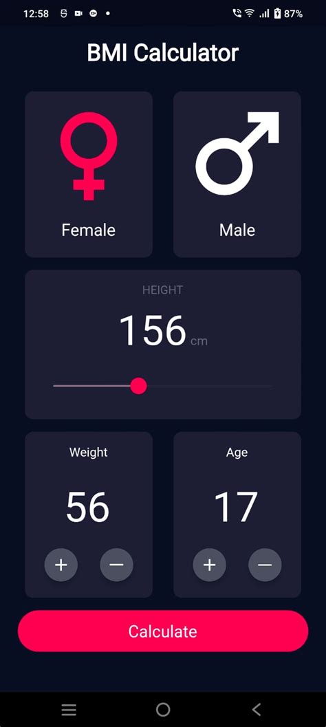 Github Mansilakhani Bmi Calculator