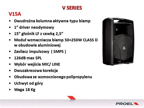 Nowoczesne włoskie wzornictwo Wyjątkowo mobilne nagłośnienie aktywne w
