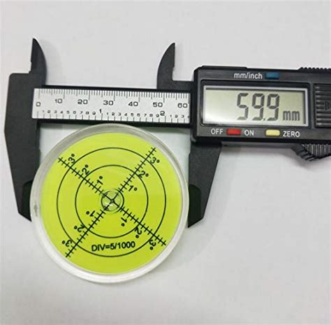 Bubble Spirit Level 60x12mm Degree Marked Surface