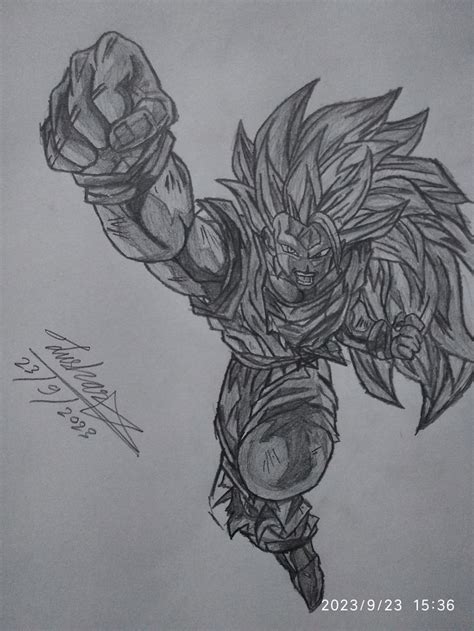 Goku Ssj3 Sketch Anime Art Sketches Art