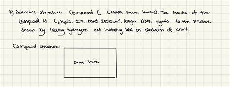 Solved 7 Determine Structure Compound Cnmr Shown Below