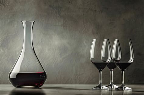 Decanter And Glasses For Wine Still Life Premium Ai Generated Image
