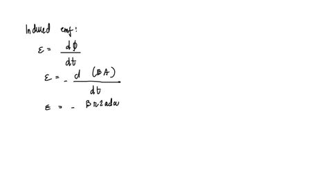 SOLVED A Circular Wire Loop Of Radius A And Resistance R Is Pulled With