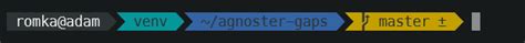 Github Romkatvagnoster Gaps Agnoster Zsh Theme With Gaps Between