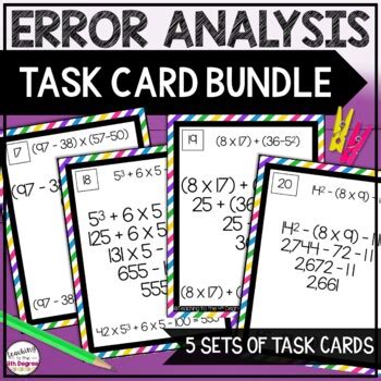 Error Analysis Bundle By Teaching To The 4th Degree TpT