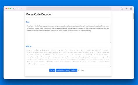 Morse Code Translator Un Traductor De Texto A Código Morse Online