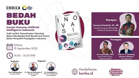 Bedah Buku Inovasi Usecases AI Indonesia Mendeteksi Real Beneficiary