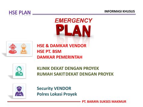 Emergency Response Plan Procedure Of Hse Ppt