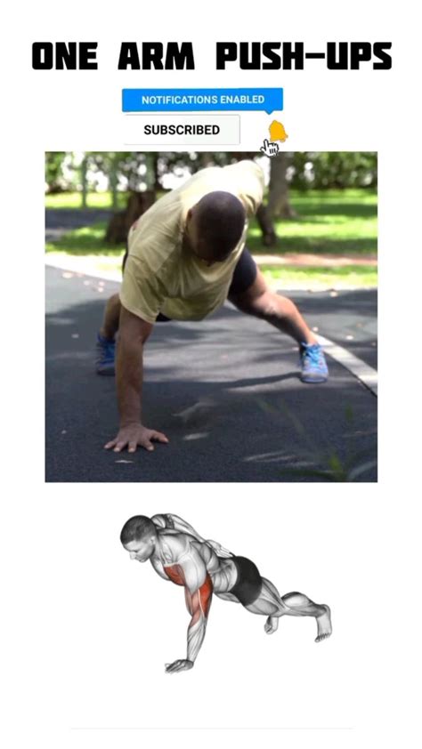 One Arm Push Ups How To Do And Muscles Worked