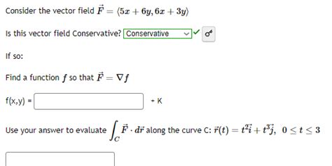 Solved Use Your Answer To Evaluate Cvec F Dvec R Along Chegg Com