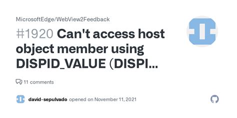 Cant Access Host Object Member Using Dispidvalue Dispid 0
