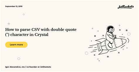 Parsing Csvs With Double Quotes In Crystal A Practical