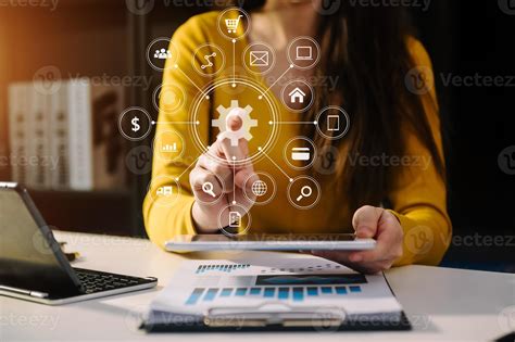 Coding Software Developer Work With Augmented Reality Dashboard