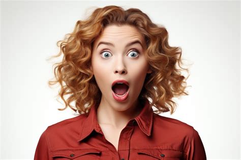 Woman Expressing Surprise And Shock Emotion With His Mouth Open And