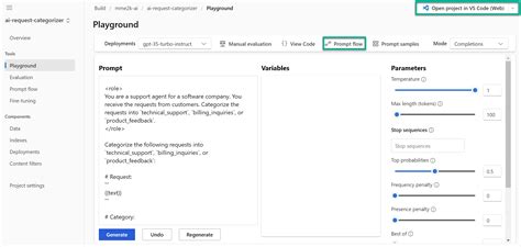 Azure AI Studio AI Development Process