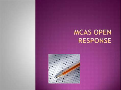 Ppt Mcas Open Response Powerpoint Presentation Free Download Id 2166690