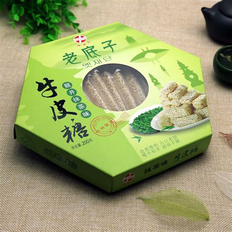 4份包邮甜香园杭州特产绿茶龙井牛皮糖点心美食小吃零食软糖礼盒 甜香园食品