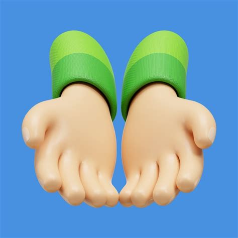 손의 제스처의 3d 렌더링 무료 Psd 파일
