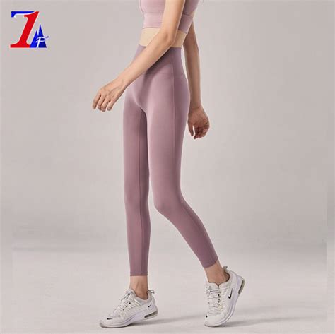 Custom Logo Leggings Women High Waisted Seamless Yoga Pants Butt Lift