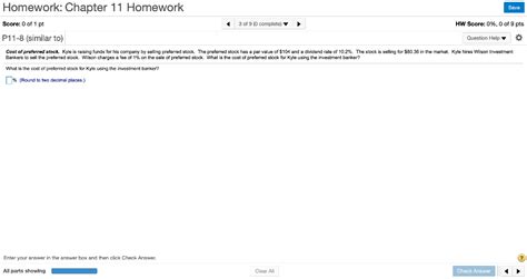 Solved Homework Chapter 11 Homework Save Score 0 Of 1 Pt 3