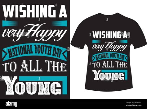 Happy Youth Day T Shirt Design Stock Vector Image And Art Alamy