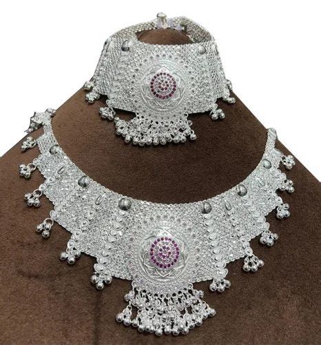 75 90g Ladies Silver Party Wear Anklets Size 10 Inchlength At