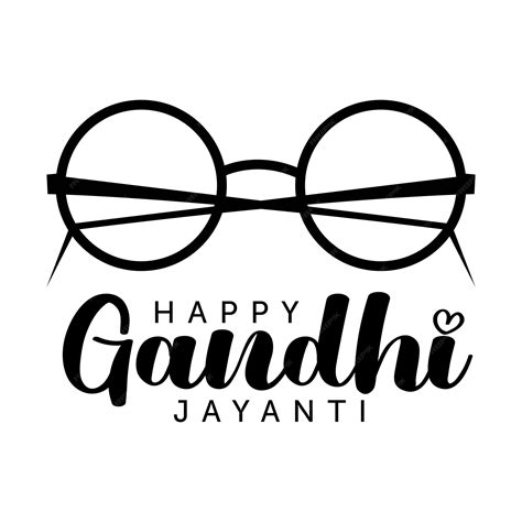 Premium Vector Happy Gandhi Jayanti Birthday Vector Illustration Of